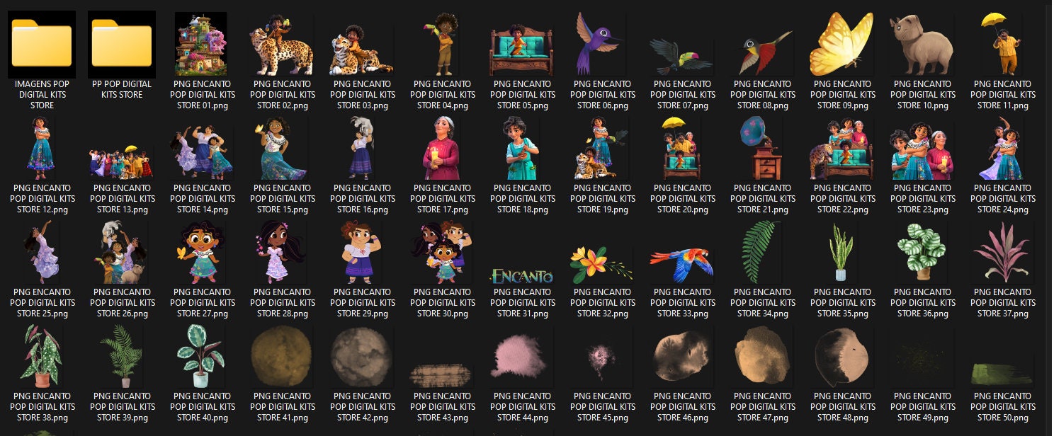 Encanto Clipart Encanto Paper Encanto Digital Paper Download | Etsy UK