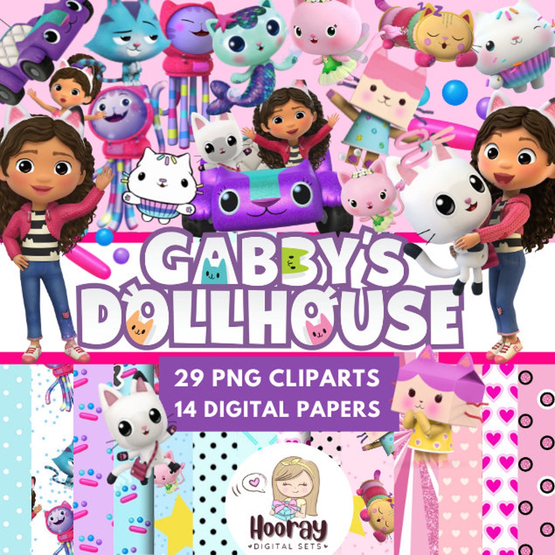 Gaaby's Dollhouse PNG Gaaby's Dollhouse Clipart - Etsy