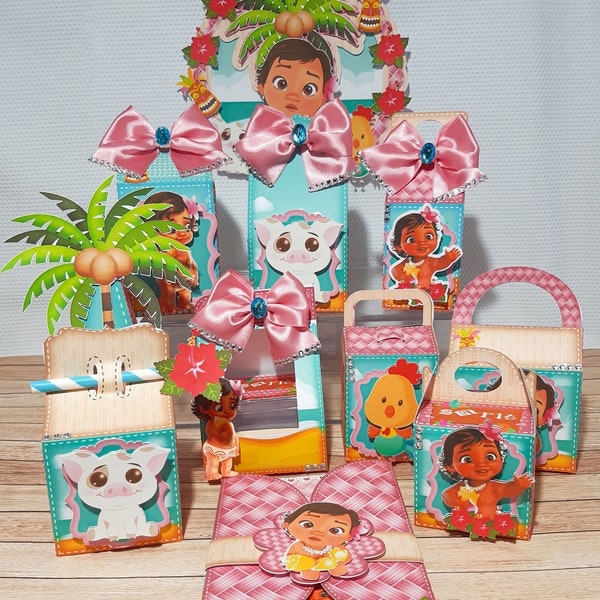 Moana Favor Boxes - Etsy