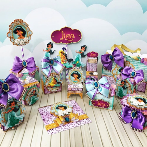 Jasmine Party Favors Boxes Personalized Party Supplies Tags - Etsy