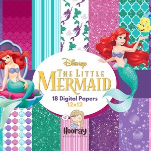 The Little Mermaid Paper High Quality the Little Mermaid Clipart the ...