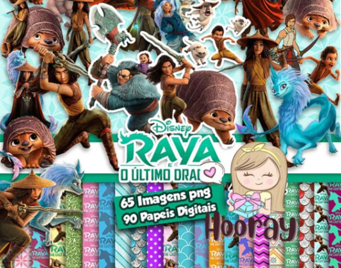 Raya and the Last Dragon Clipart Raya Paper Raya Digital Paper - Etsy