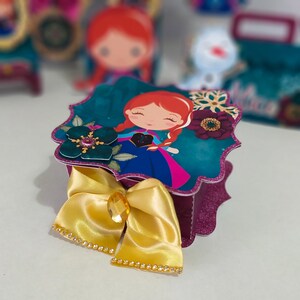 Frozen Anna Party Favor Boxes – Personalized Birthday Kit (digital ...