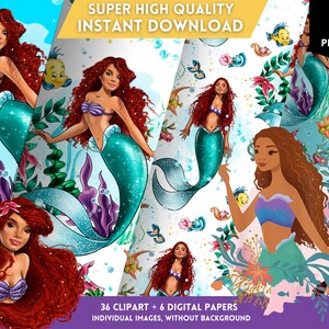 African Mermaid PNG Files, Little Mermaid 2023 PNG, African Girl Magic ...