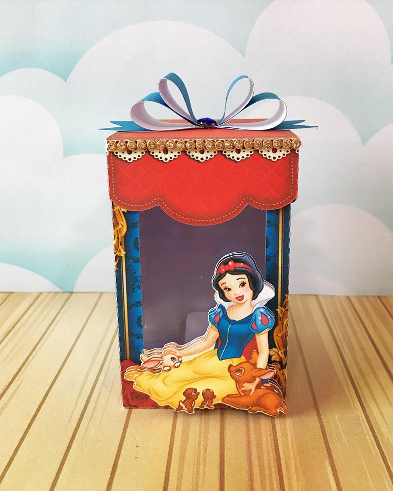 Snow White EASY Templates Favors Boxes Personalized, Party Supplies ...