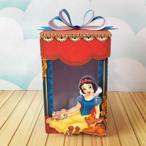 Snow White - EASY Templates Favors Boxes Personalized, Party Supplies ...