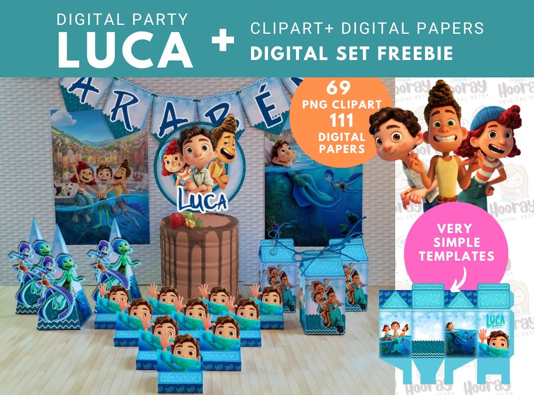 Luca Party + Digital Set FREEBIE - Favors Boxes Personalized, Party ...