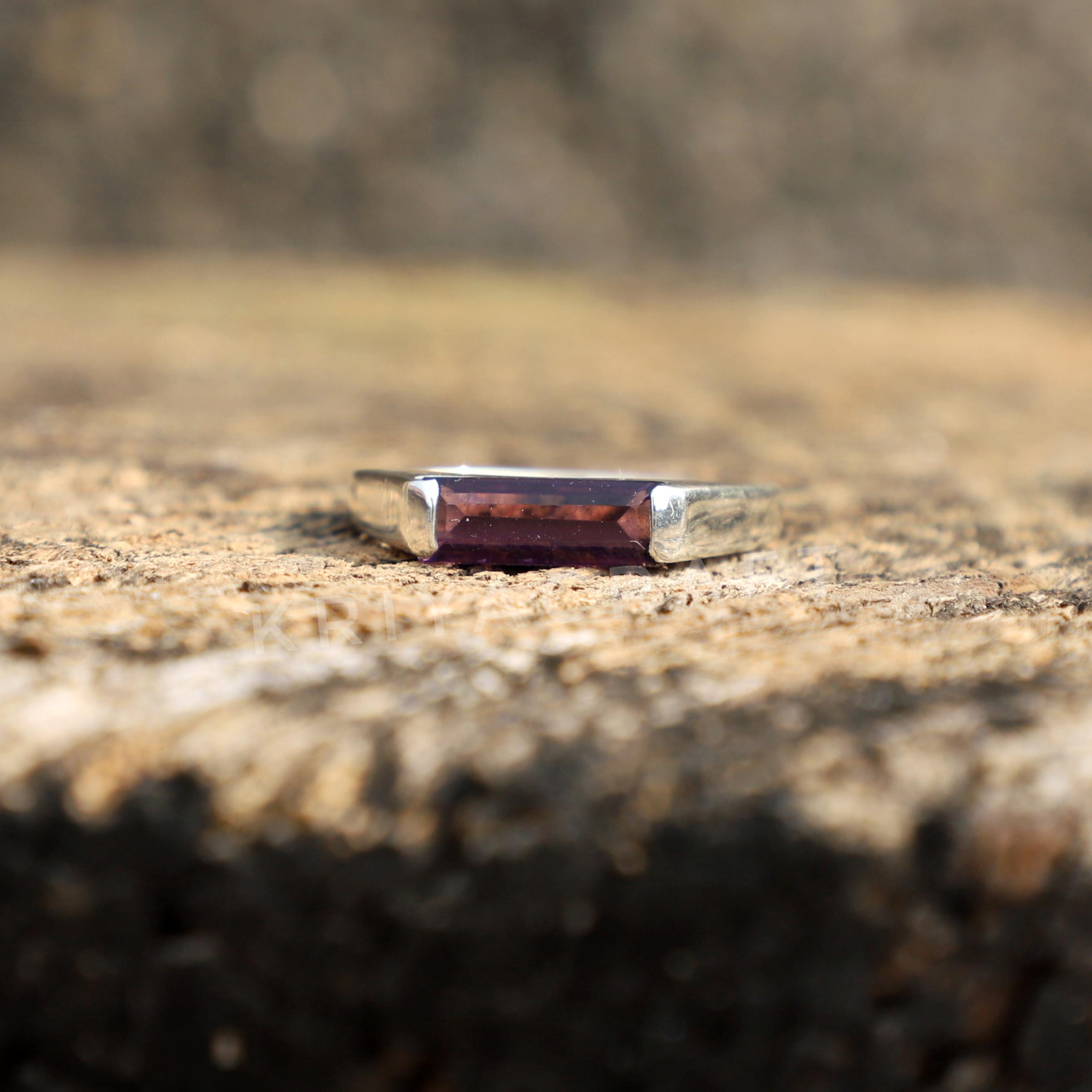 Amethyst Ring, Men's Ring, 925 Sterling Silver Ring, Handmade Ring ...