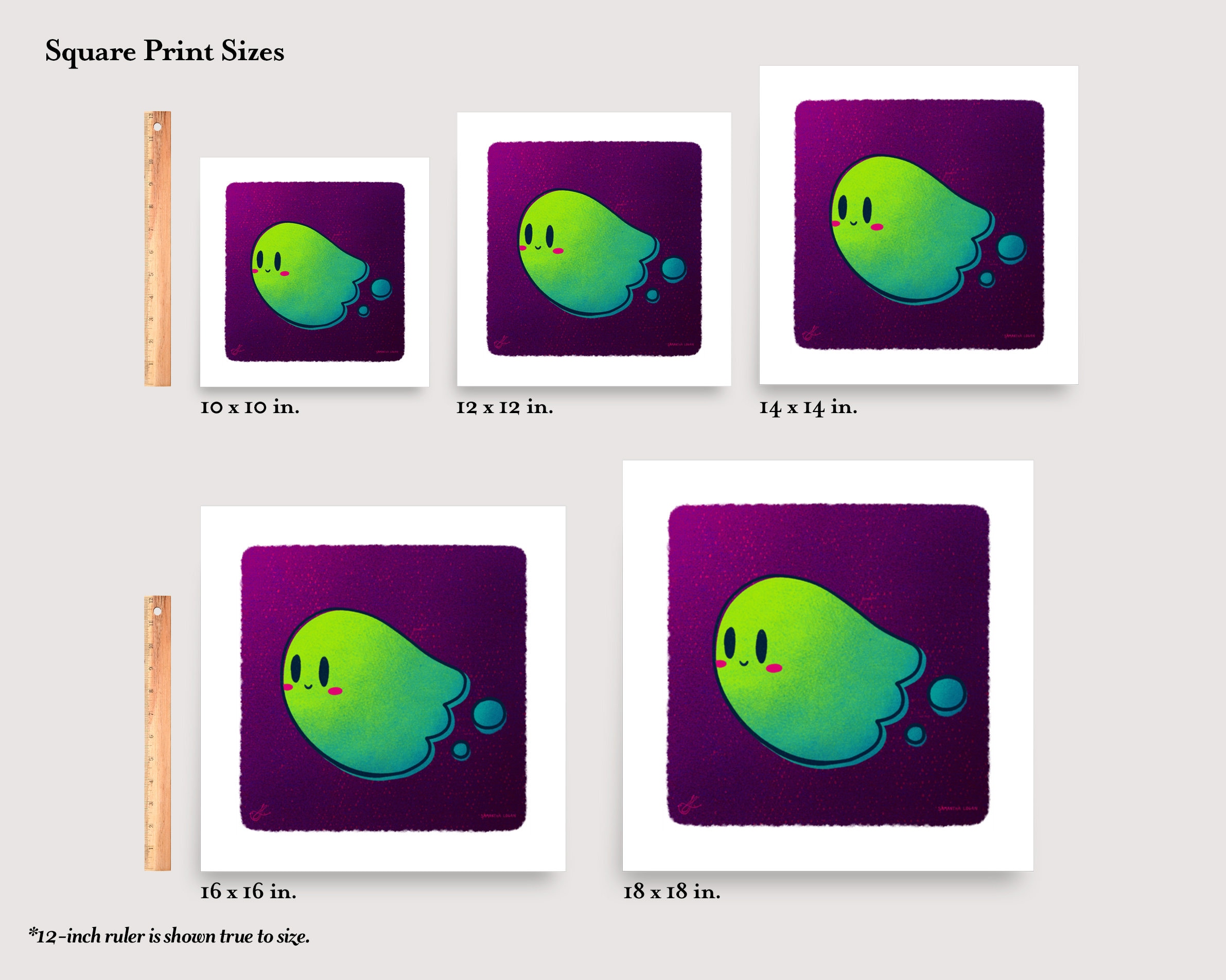 Cute Ghost Art | Ghost Lover | Ghost Print | Ghost Hunters | Ghoul ...