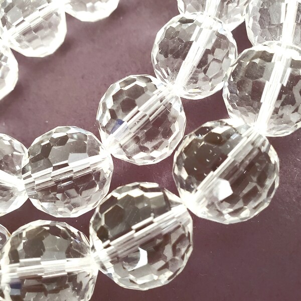 Faceted Crystal Ball - Etsy