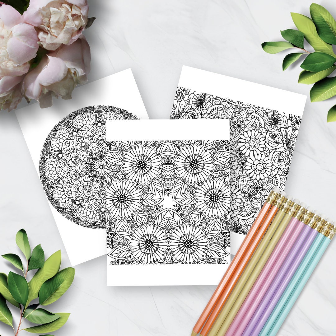 25 Mandala Colouring Sheets, Volume 5, Mandala Printable, Mandala ...