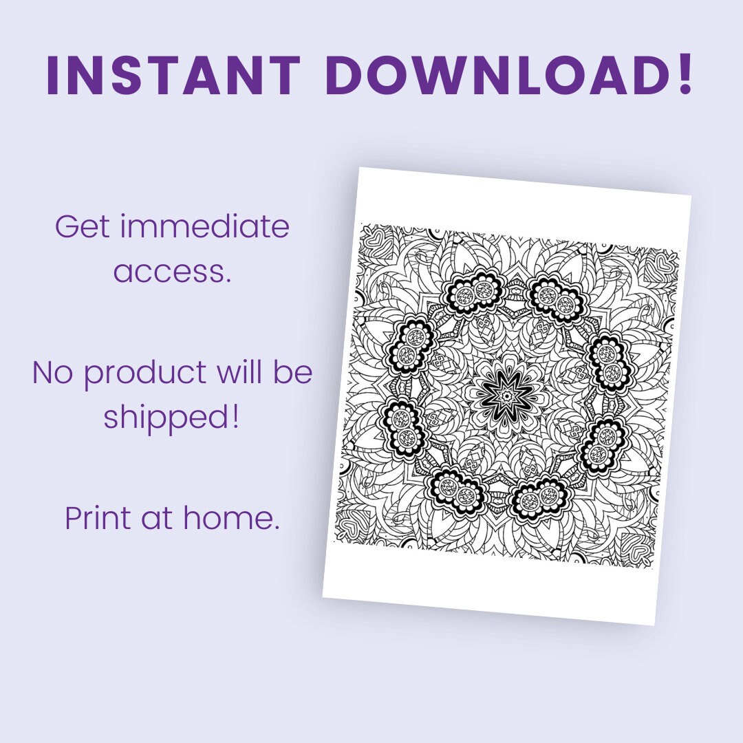25 Mandala Colouring Sheets, Volume 5, Mandala Printable, Mandala ...