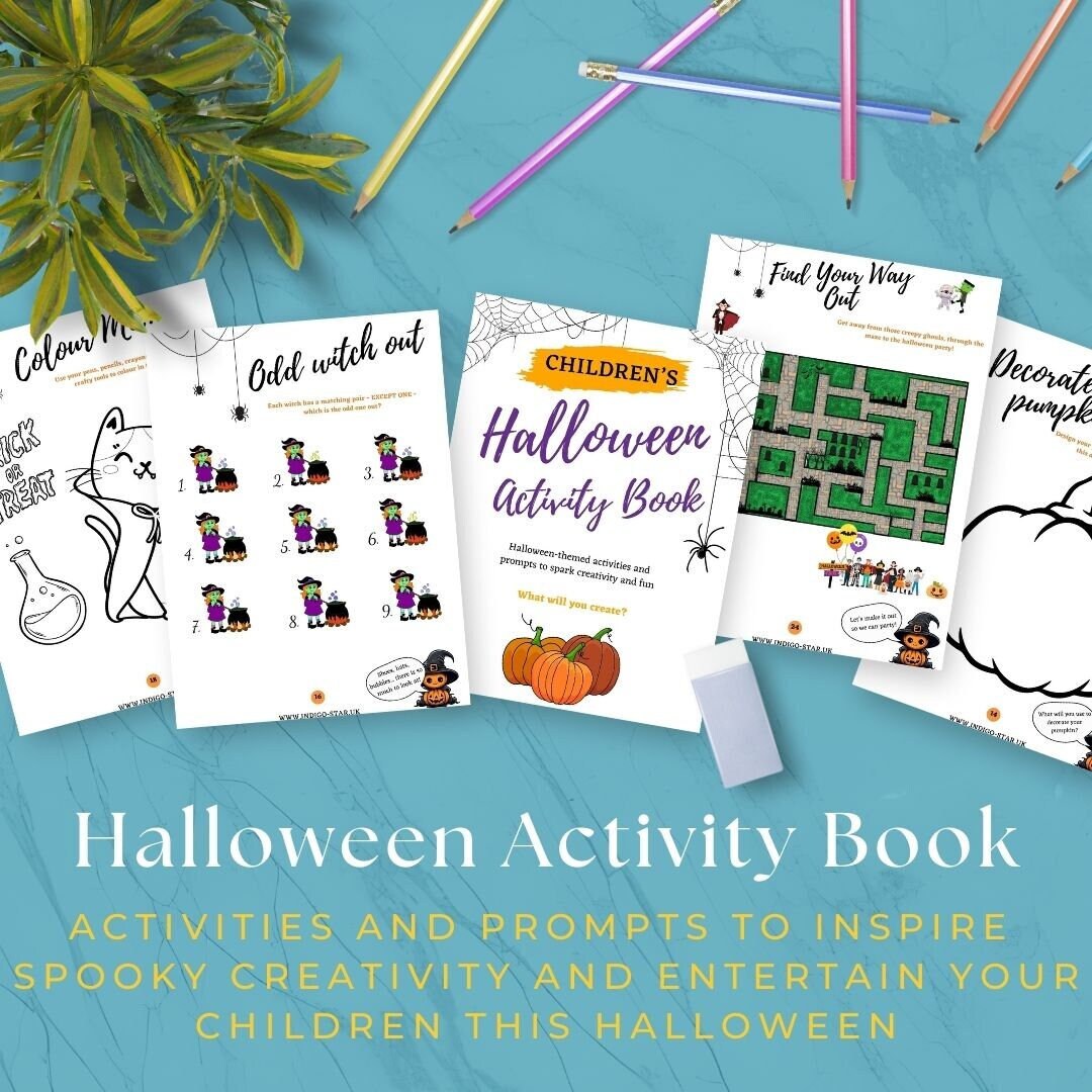 Halloween Activity Playbook, Printable Halloween Activities, Spooky ...