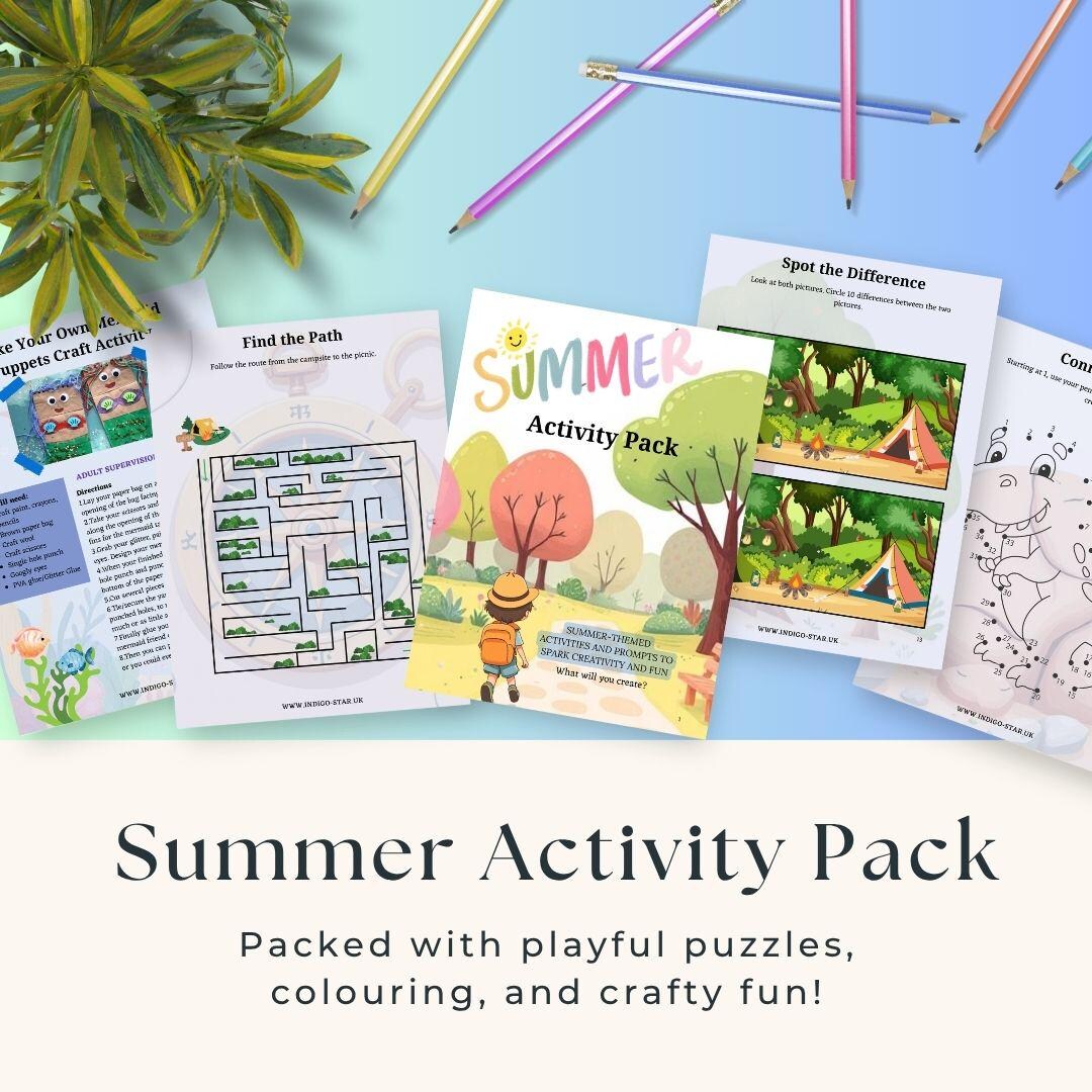 Summer Activity Pack, Printable Summer Activities, Summer Fun Prompts ...