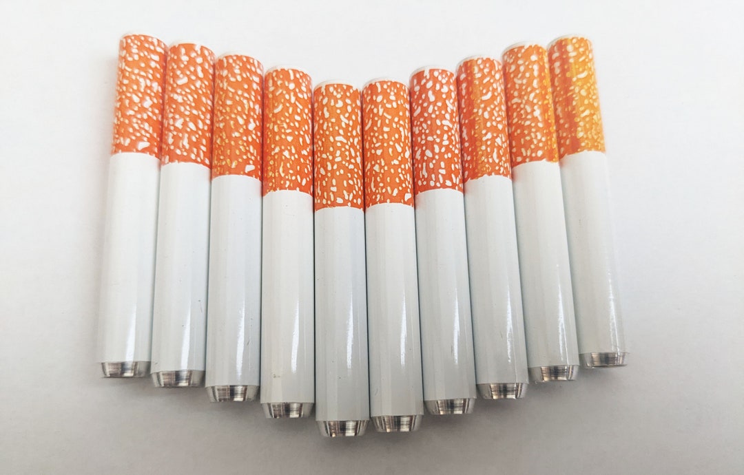 10x Metal One Hitter Dugout Pipe Cigarette Bat Large 55mm / 2.17" Free ...