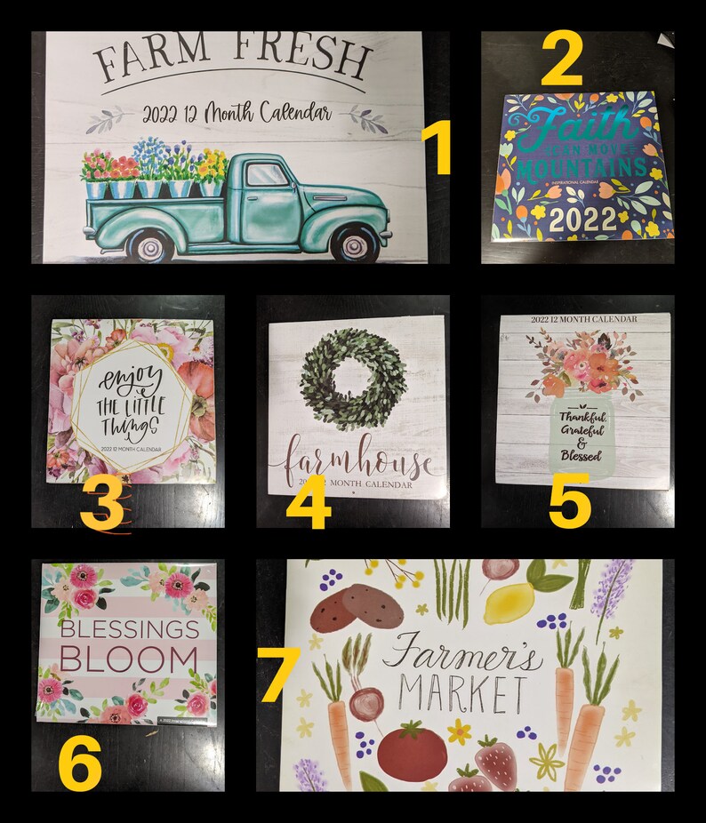 2022 Wall Calendar, Dollar Tree Calendars, Scrapbooking, Calendar Craft ...