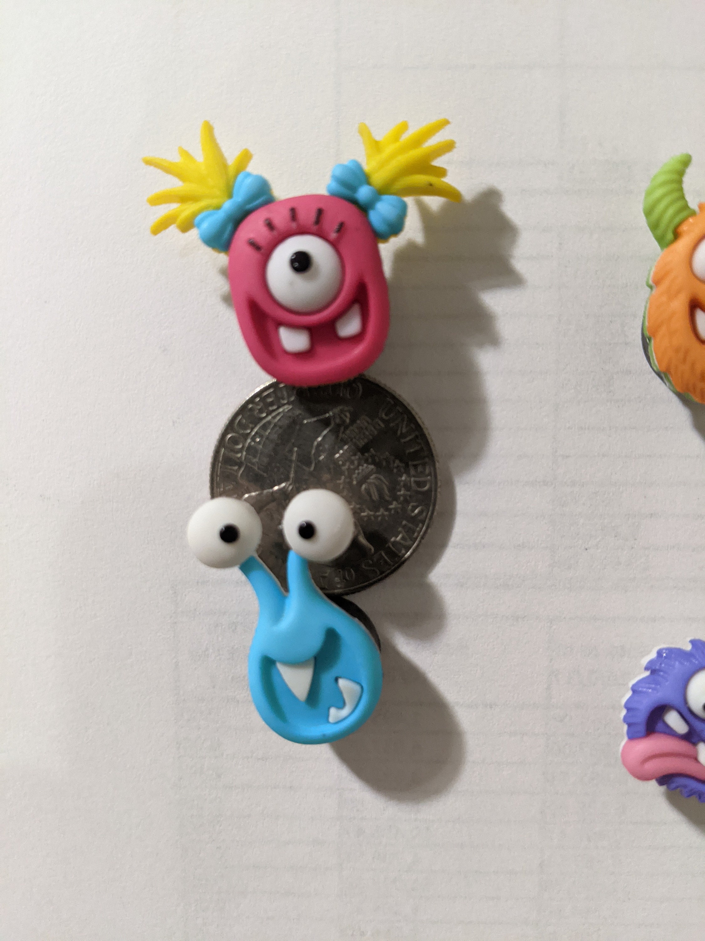 Cute Monster Magnet Set, Miniature Magnets, Photo Magnet, Mini Monsters ...