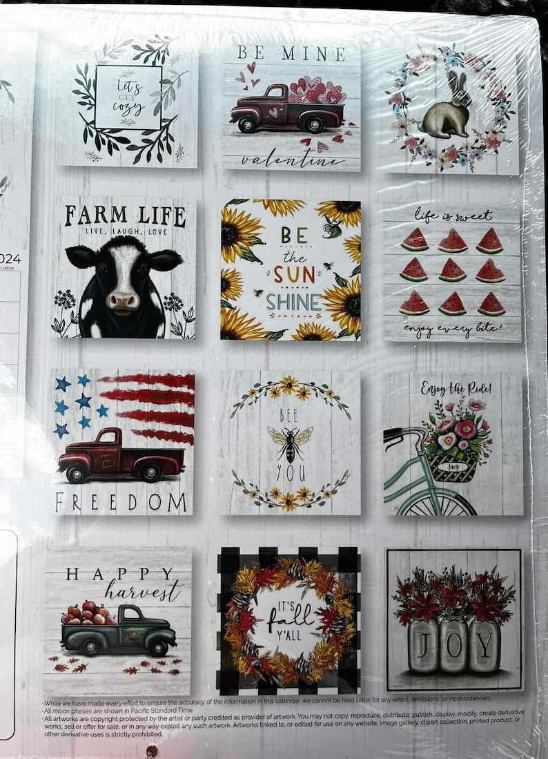 2024 DT Calendar, Calendars for Crafts, Craft Supply, Farm Life ...