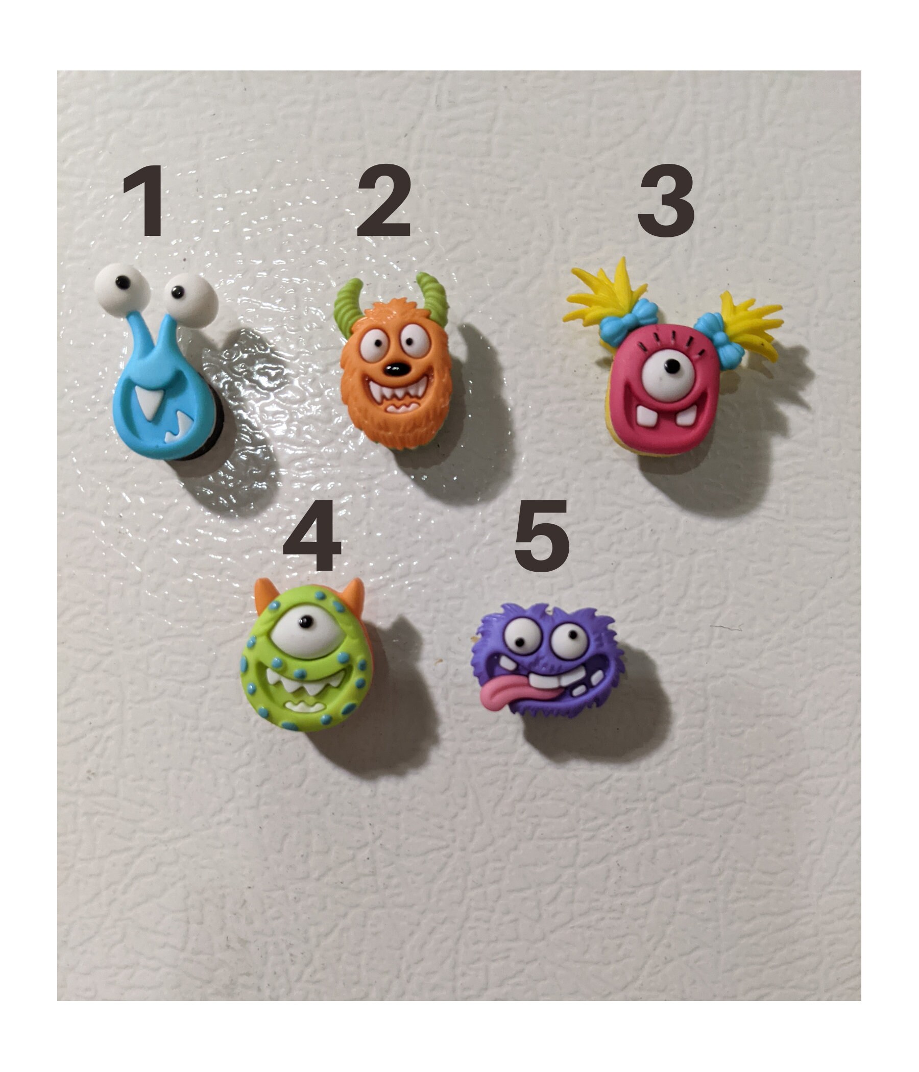 Cute Monster Magnet Set, Miniature Magnets, Photo Magnet, Mini Monsters ...