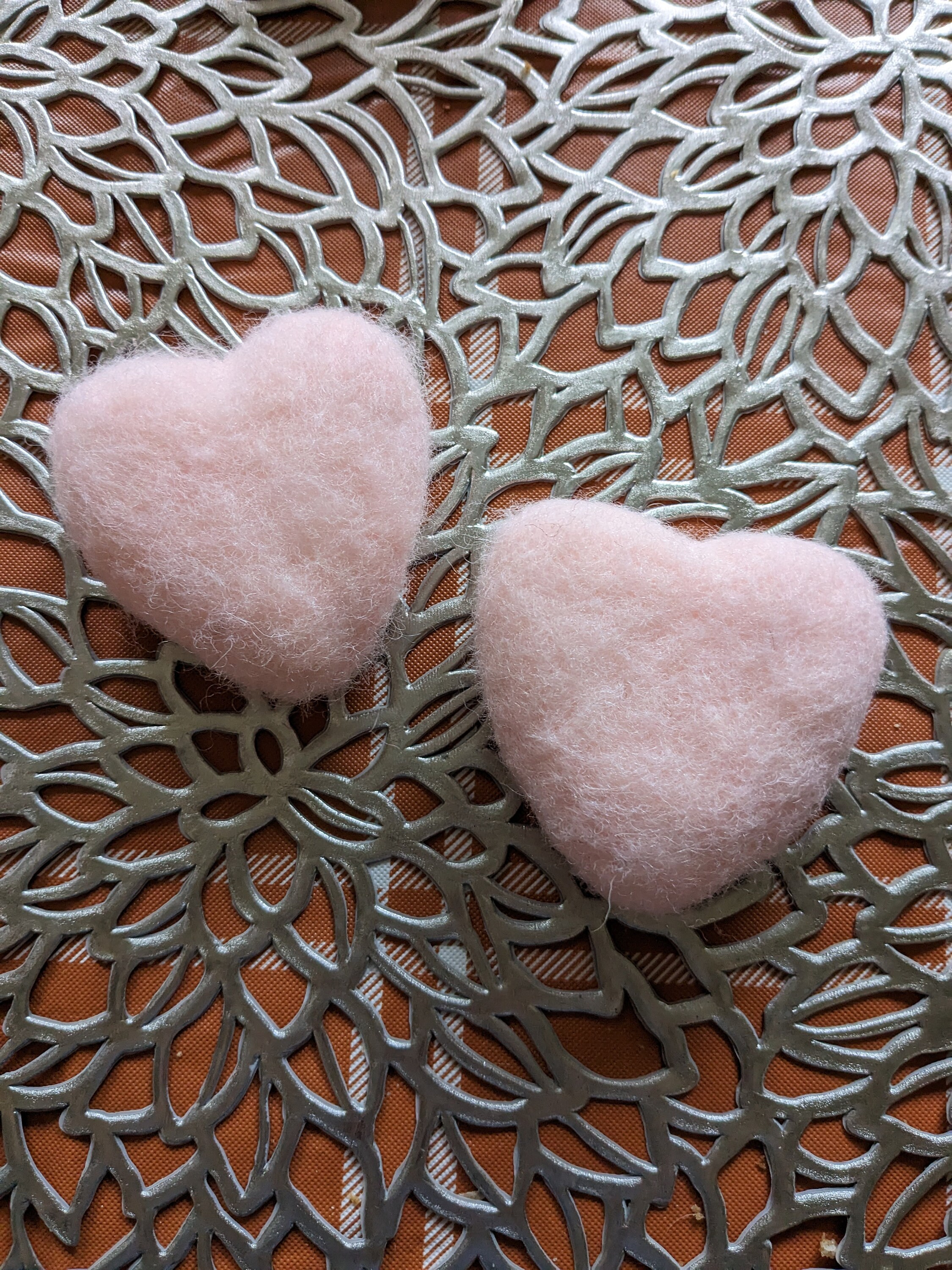 Pink Felt Heart, Pink Bowl Filler Vase Filler, Felt Decoration - Etsy