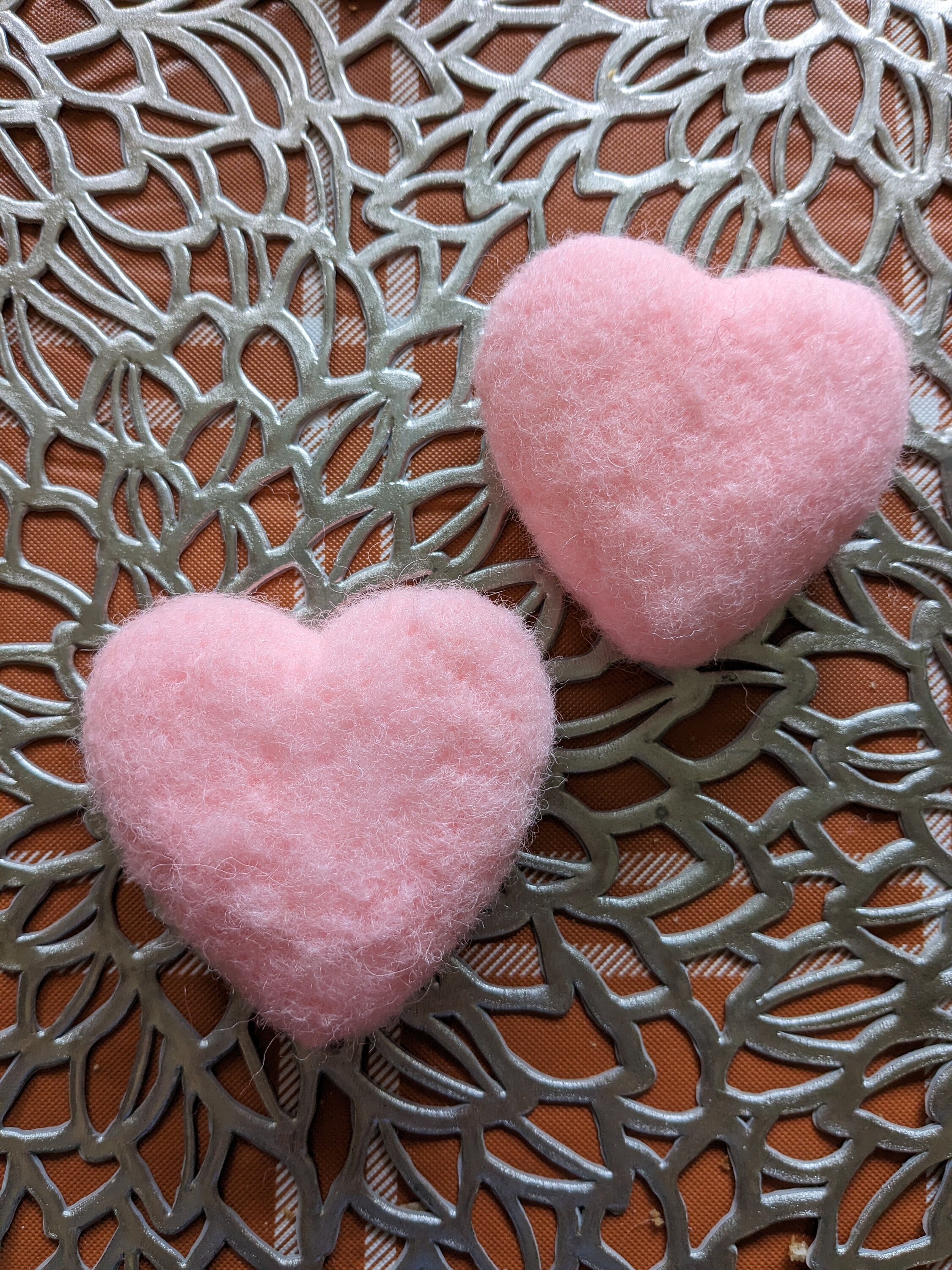 Pink Felt Heart, Pink Bowl Filler Vase Filler, Felt Decoration - Etsy