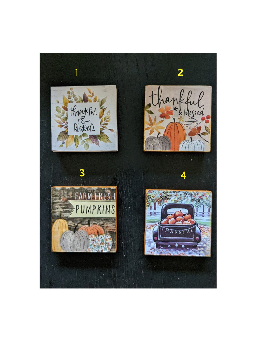 Thanksgiving Magnet, Thanksgiving Theme Tiered Tray, Gift for Guest ...