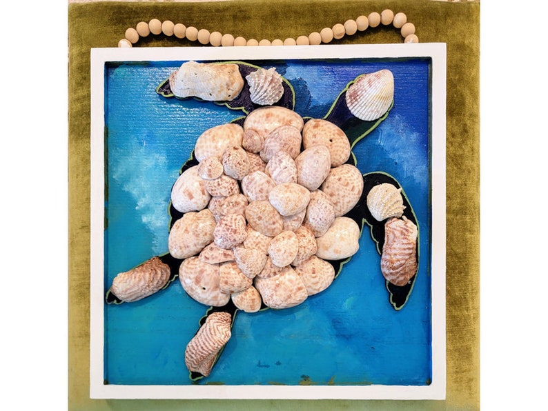 4 Different Styles of Sea Turtles Made With Real Shells on Large ...