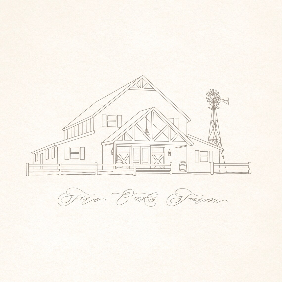 Custom Wedding Venue Illustration Letterpress & Digital Printing SVG - Etsy