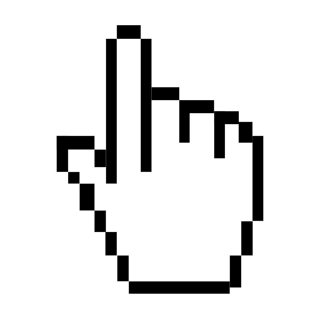 Pixel Cursor Hand Instant Download SVG PNG JPG Digital - Etsy Australia