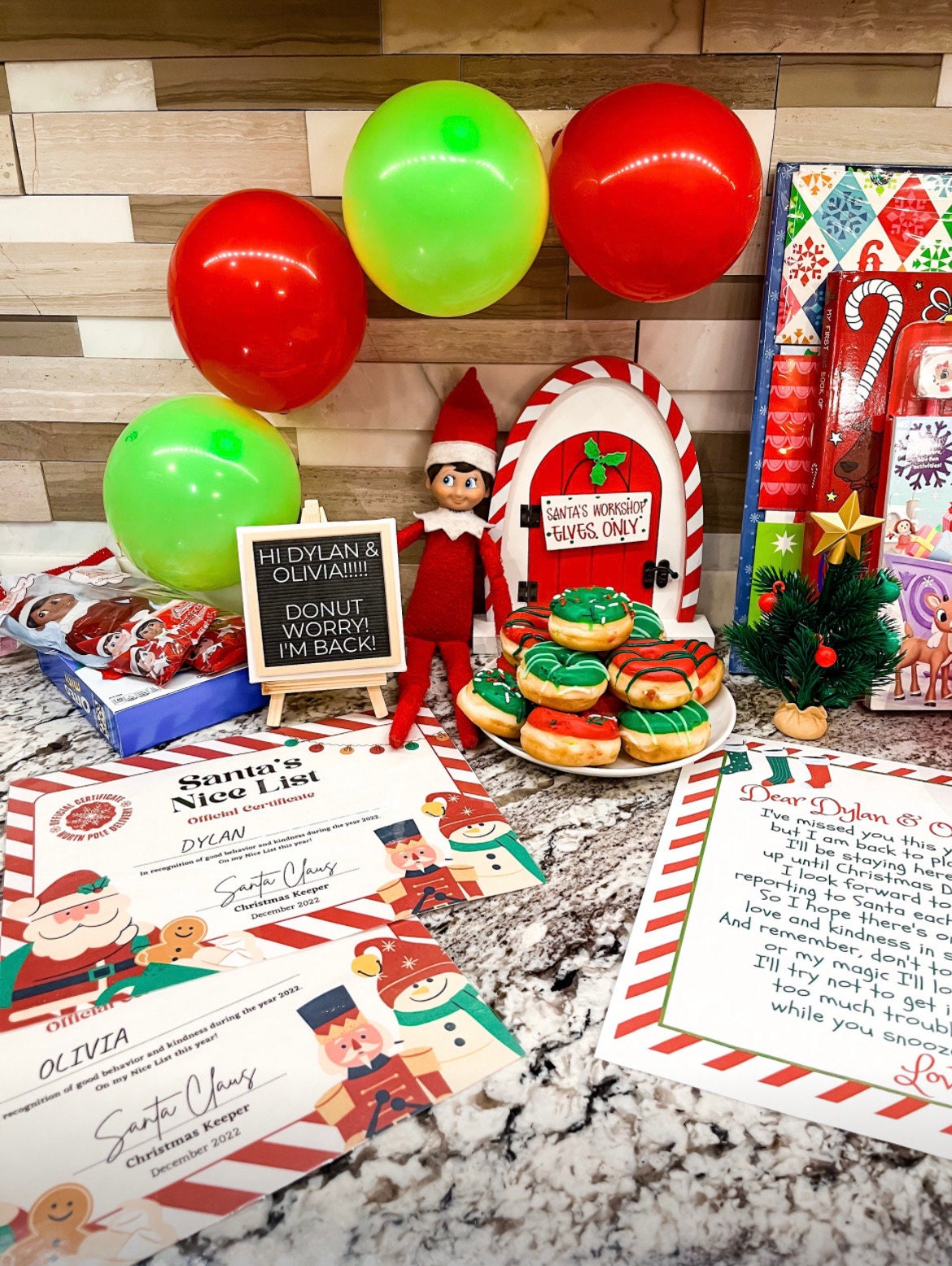 Elf Editable & Printable Letter Board Signs - Etsy