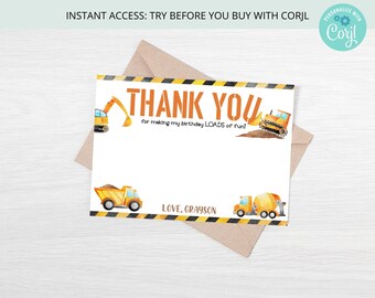 Contractor Thank You Cards - Etsy
