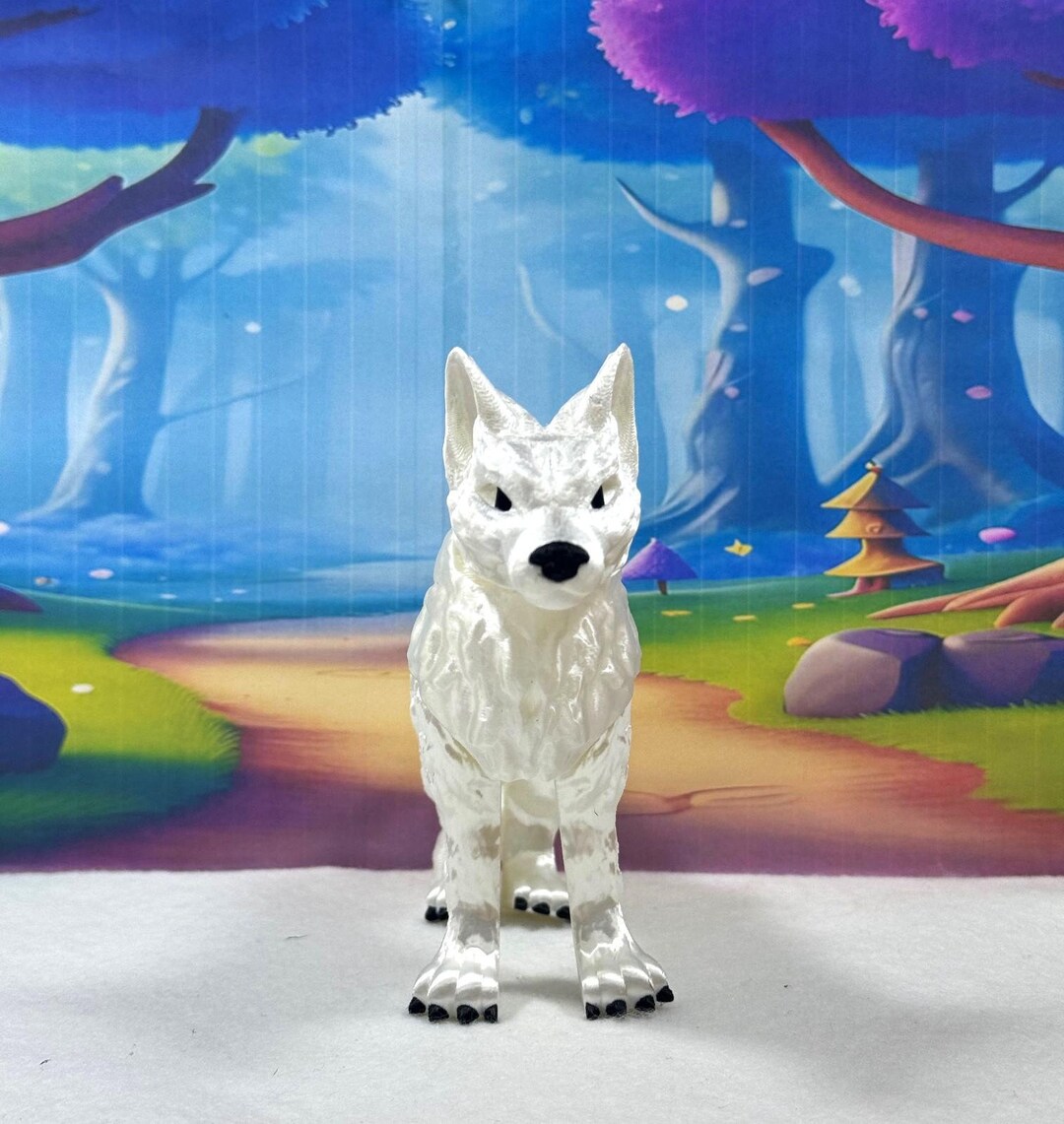 3D Printed Articulated Wolf: Fidget Toy, Desk Decor (4.75 Inches) - Etsy