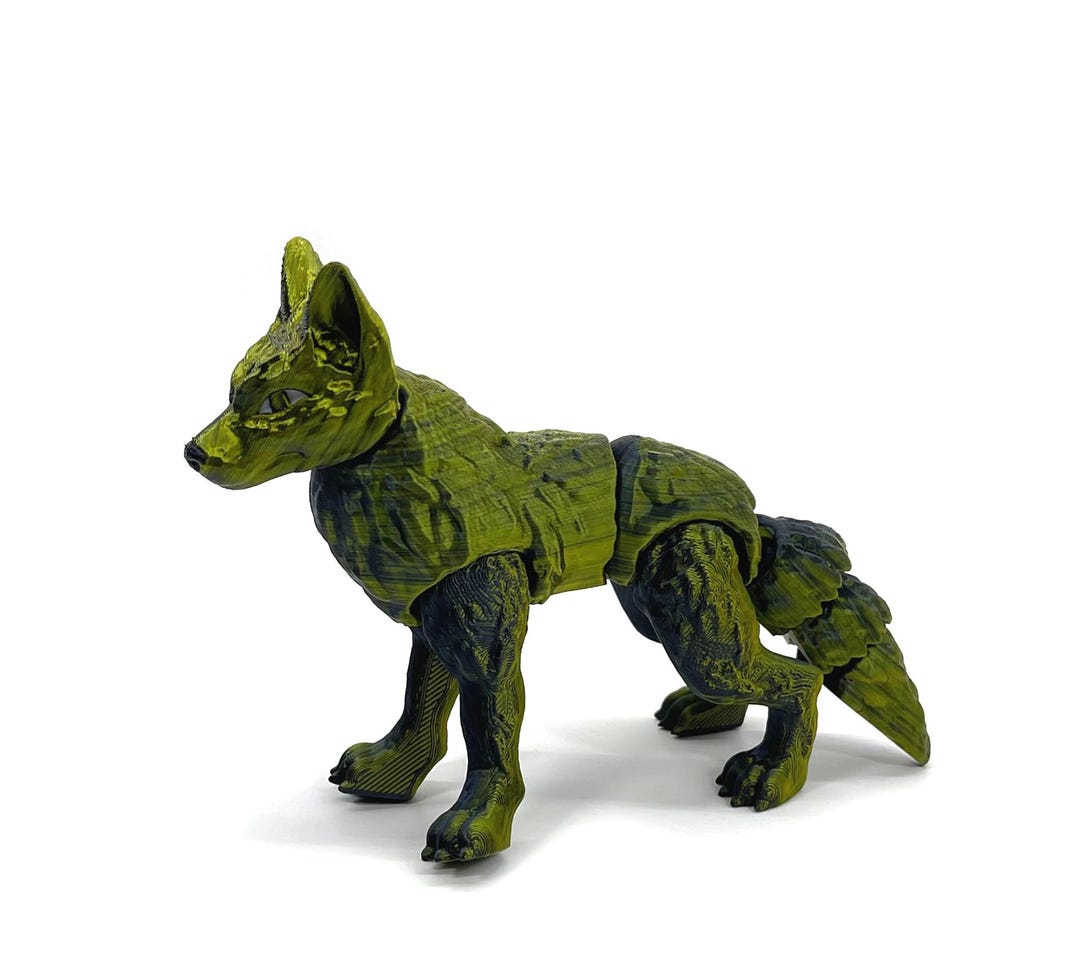 3D Printed Articulated Wolf Fidget Toy - Cinderwings3d Design - Etsy