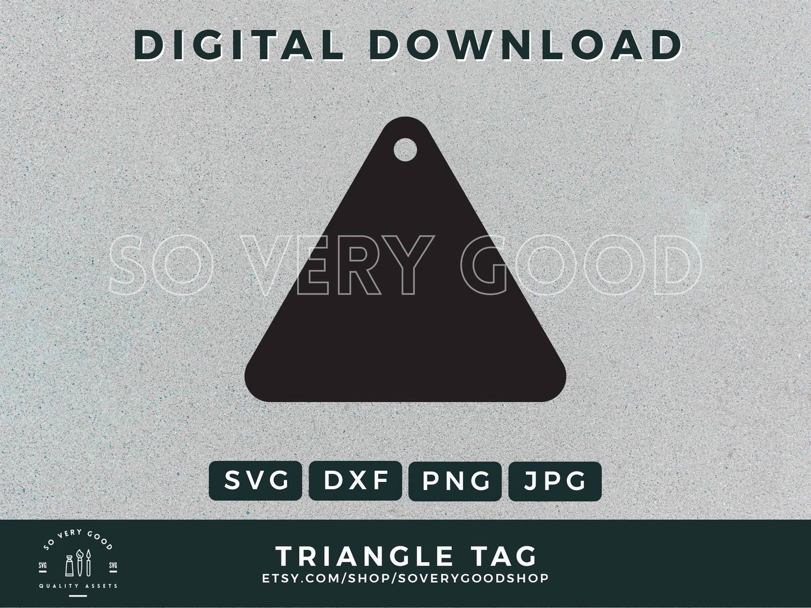 Triangle Gift Tag · SVG DXF PNG Jpg · Digital Download - Etsy