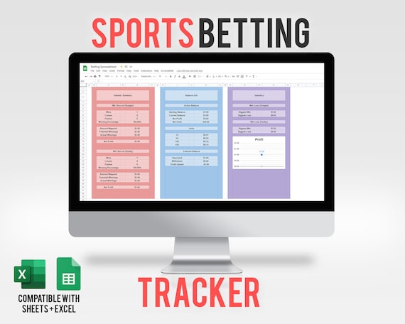 Sports Betting Tracker Spreadsheet for Excel Google Sheets - Etsy