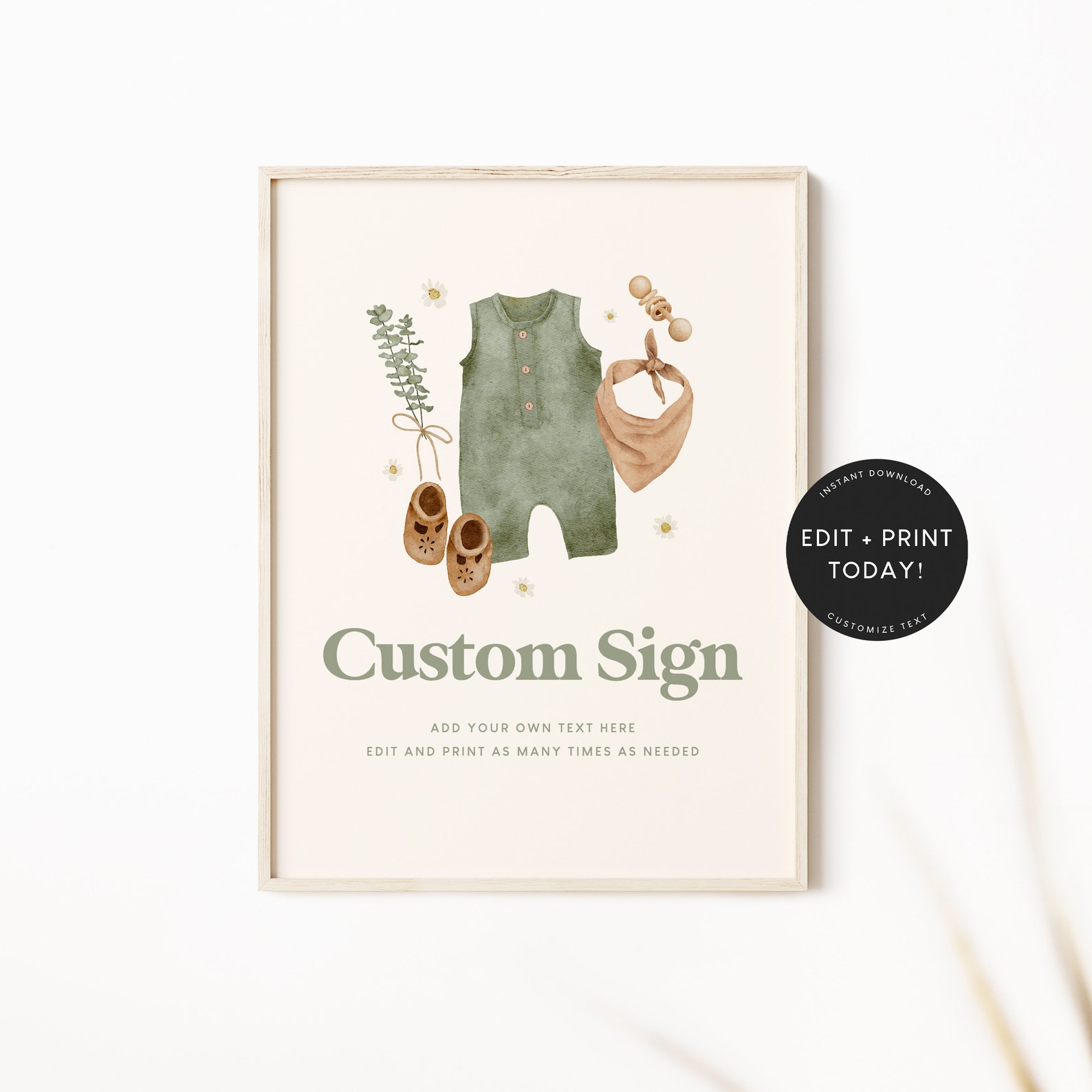 Baby Shower Game Sign Template, Printable Baby Shower Signs, Fun Baby ...