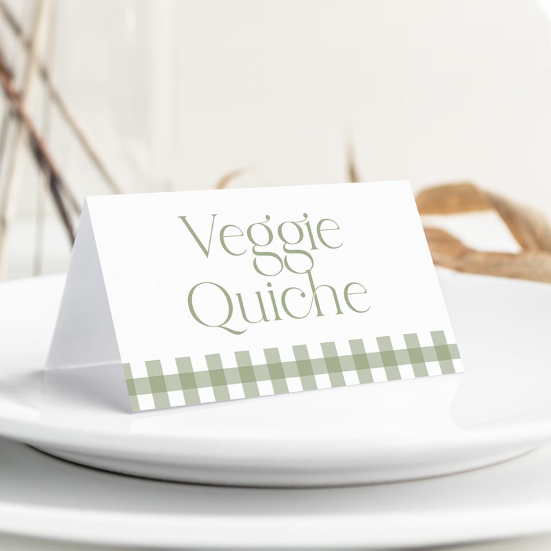 Food Place Card - Etsy