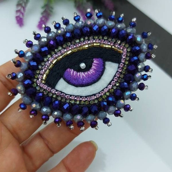 Evil Eye Brooch - Etsy