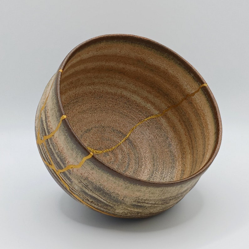 24k Gold Genuine Kintsugi Chawan Food Safe Matcha Bowl Tea - Etsy