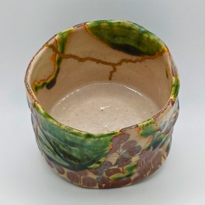 24k Gold Genuine Kintsugi Matcha Bowl, Food Safe Chawan, Tea Ceremony ...