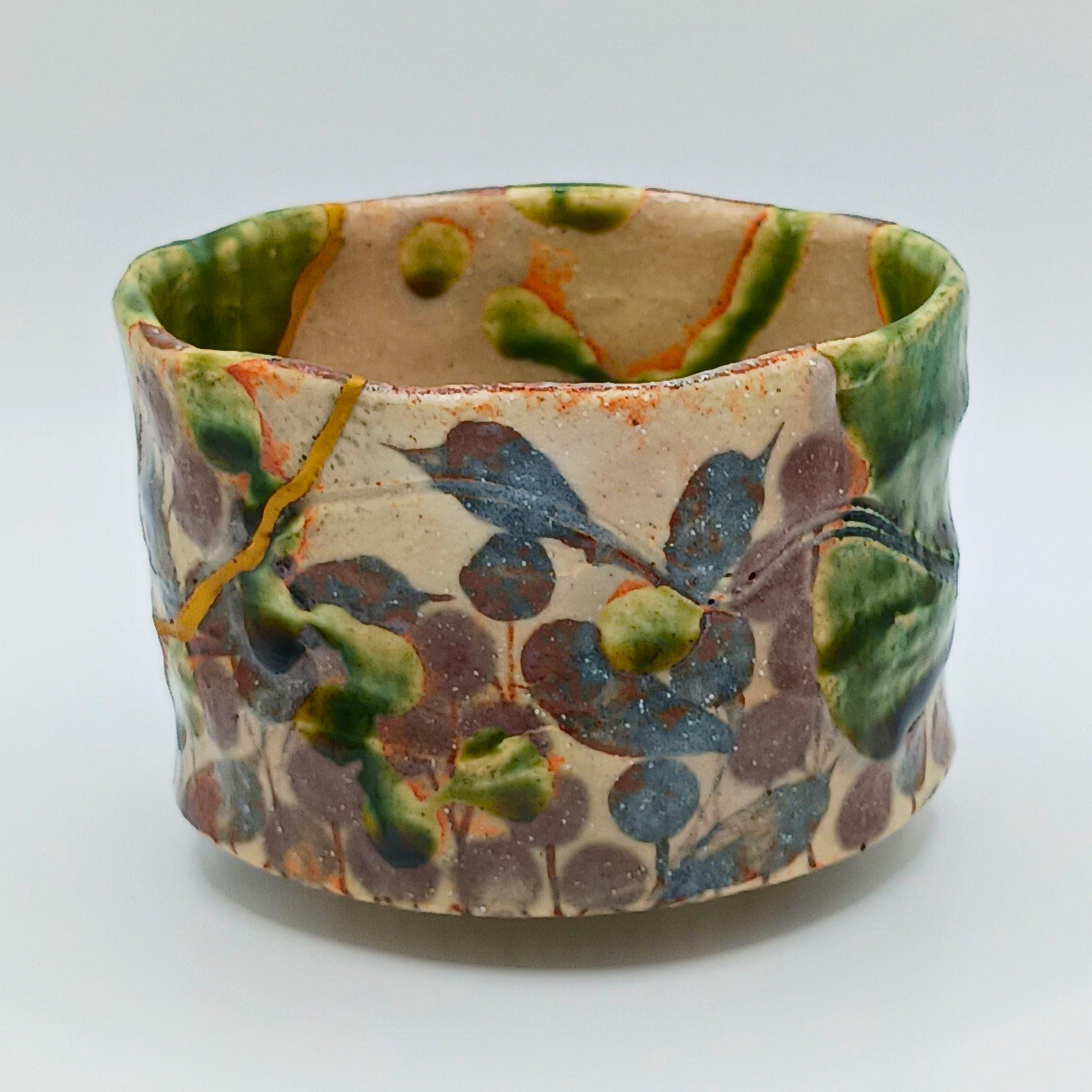 24k Gold Genuine Kintsugi Matcha Bowl, Food Safe Chawan, Tea Ceremony ...