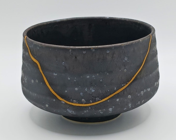 24k Gold Genuine Kintsugi Chawan, Food Safe Matcha Bowl, Tea Ceremony ...