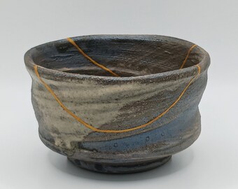 24k Gold Genuine Kintsugi Chawan, Food Safe Matcha Bowl, Tea Ceremony ...