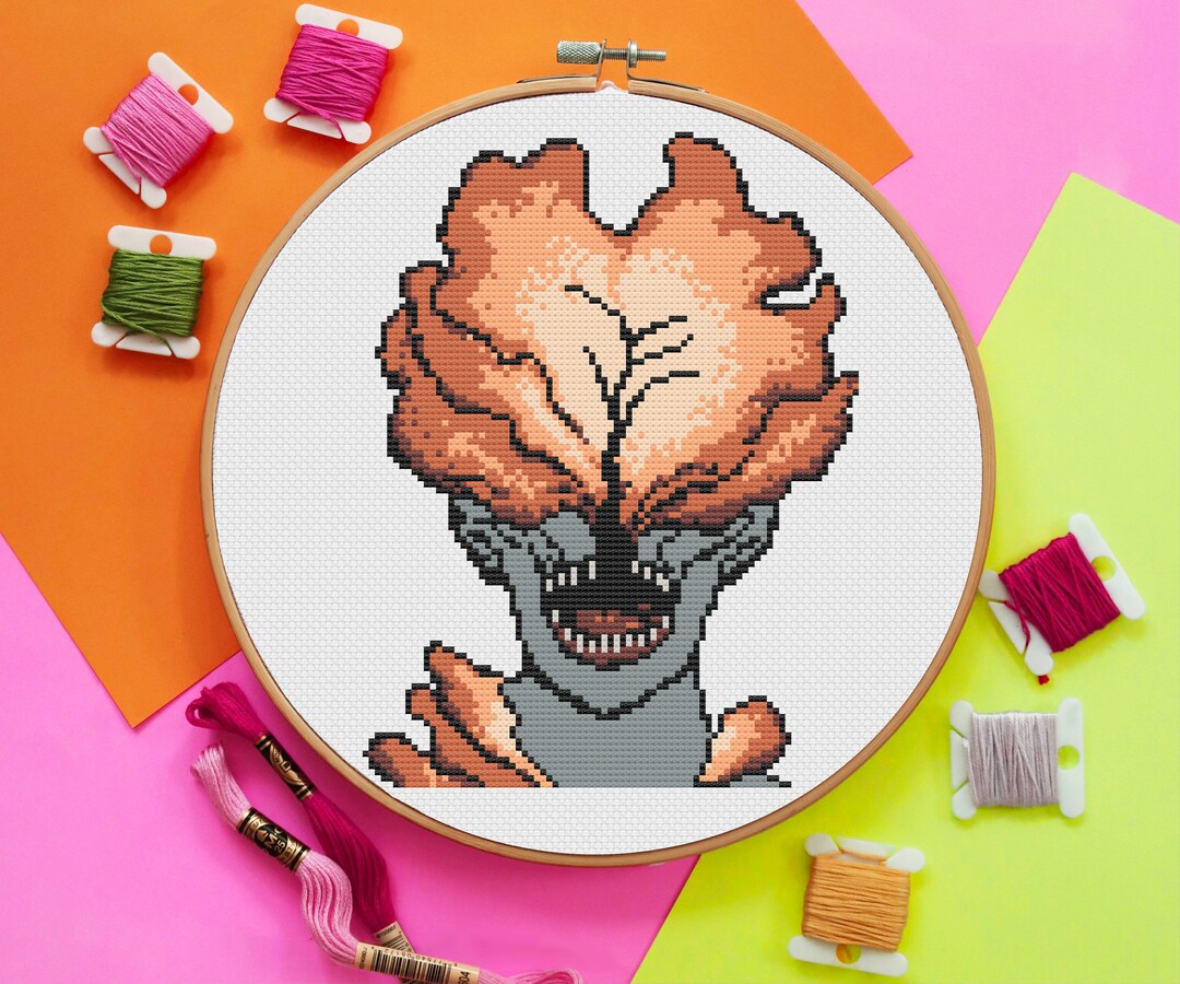 Clicker Cross Stitch Pattern, Modern Cross Stitch, Zombie Cross Stitch ...