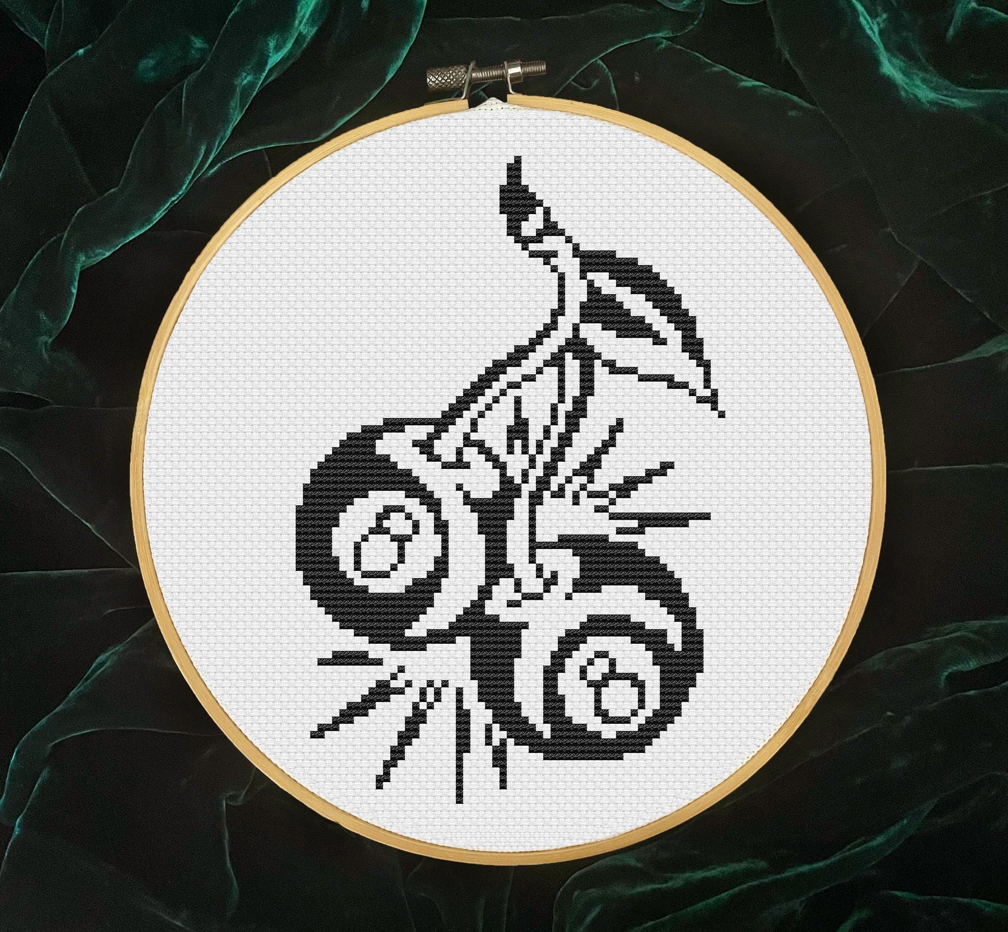 American Traditional Tattoo Flash Cross Stitch Pattern PDF, Gothic ...