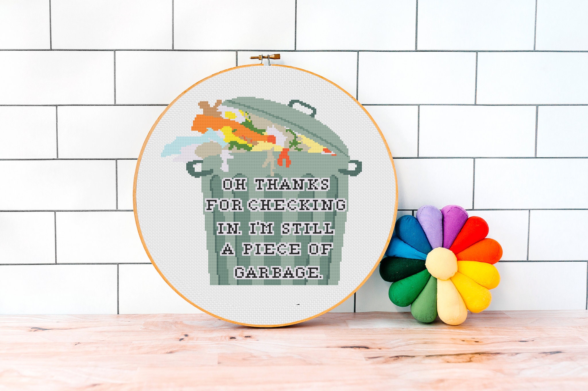 Still a Piece of Garbage Meme Cross Stitch Pattern PDF, Funny Cross ...