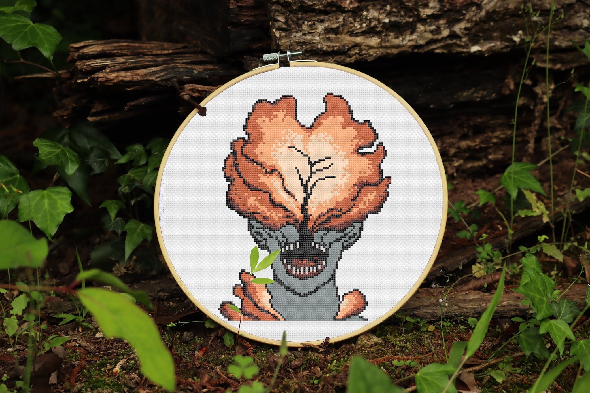 Clicker Cross Stitch Pattern Modern Cross Stitch Zombie - Etsy