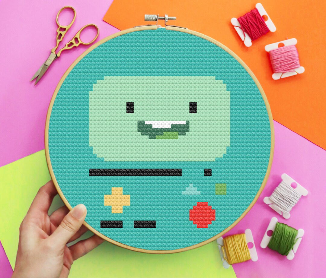Iconic Adventure Bot Cross Stitch Pattern PDF, Funny Cross Stitch ...