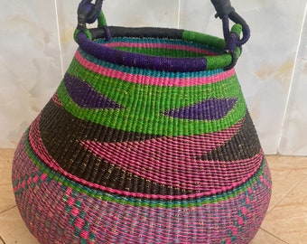 Bolga Basket,large Basket African Market Basket, Bolgatanga Baskets ...