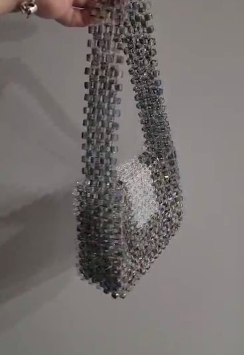 Real Crystals Bag. Made From 1200 Real Crystals. Not Plastic ( Glass ...